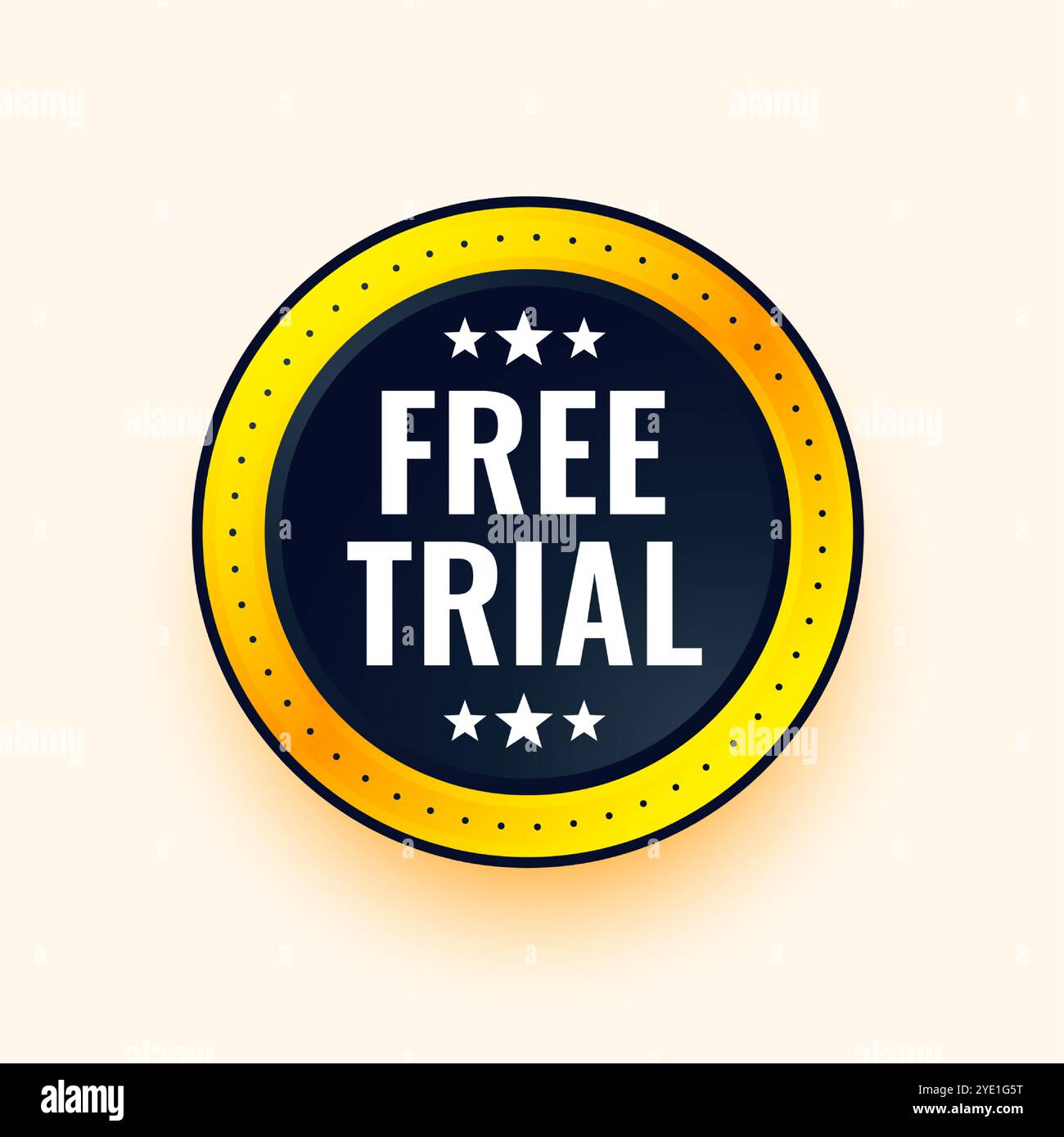 free trial access circular label design vector Stock Vector Image & Art ...