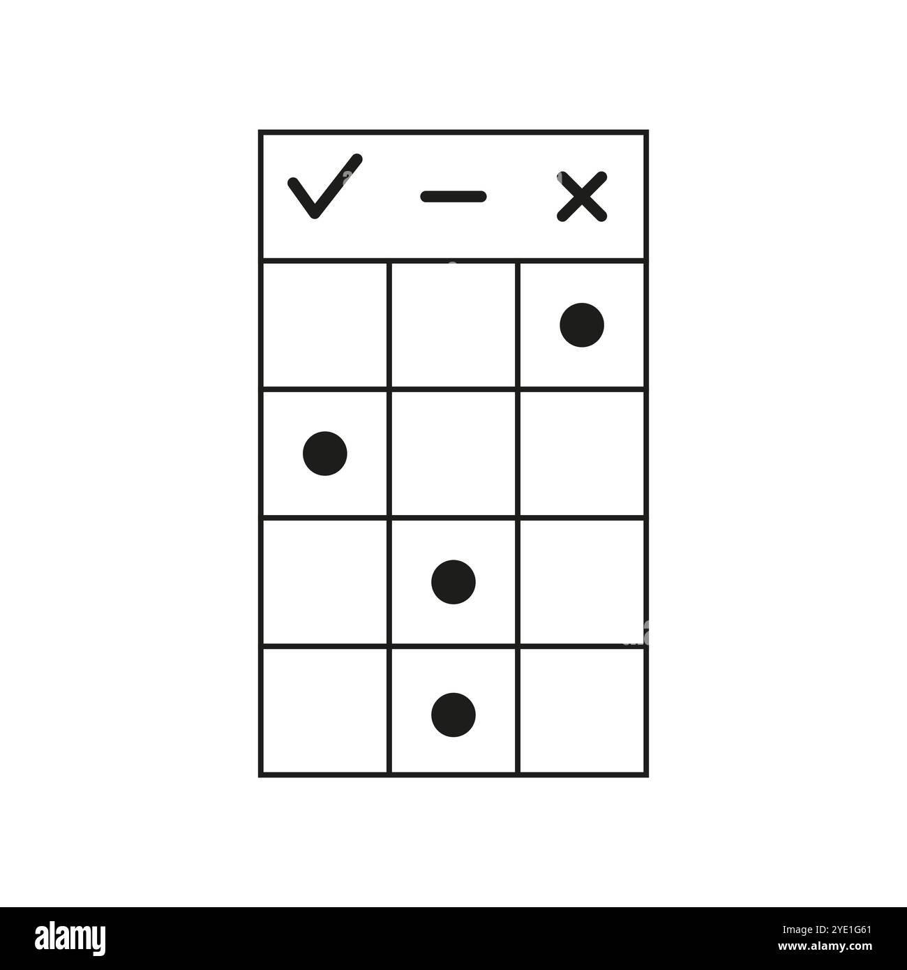 Tic Tac Toe Icon Grid With Symbols Circle And Cross Game Minimalist Black Design Stock Vector