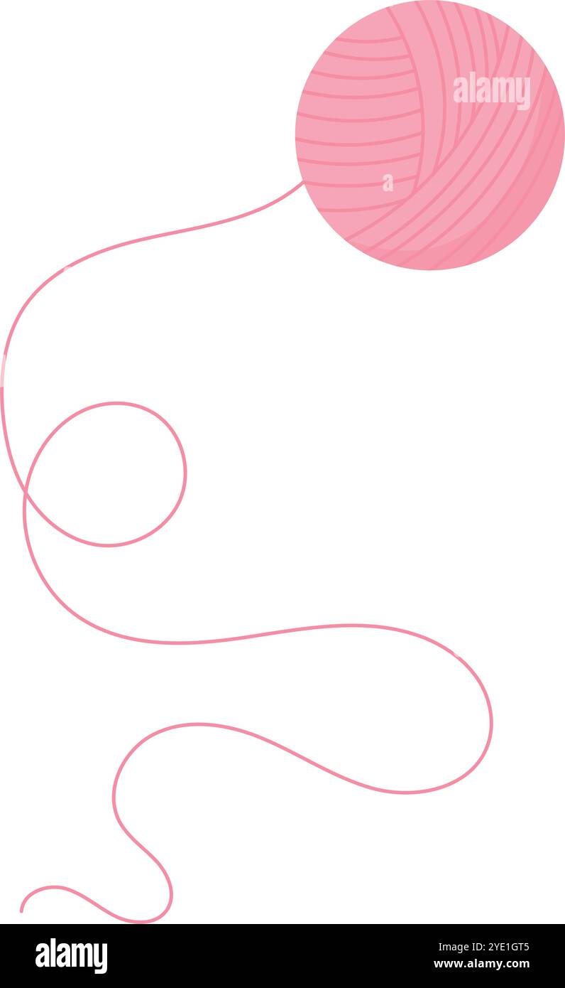 Crochet Yarn Ball Stock Vector Image & Art - Alamy