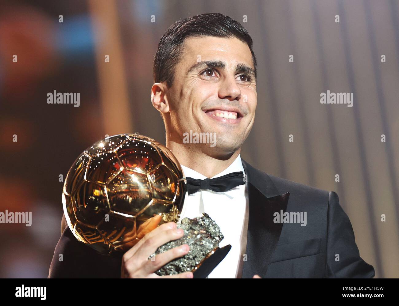 Paris, France. 28th Oct, 2024. Manchester City's Spanish player Rodri ...