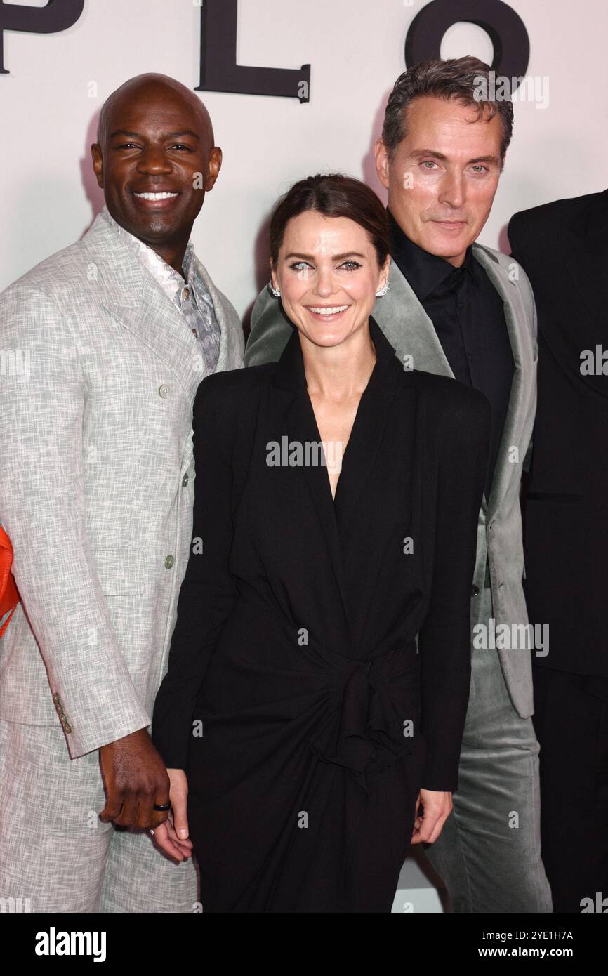 New York, NY, USA. 28th Oct, 2024. David Gyasi, Keri Russell and Rufus ...