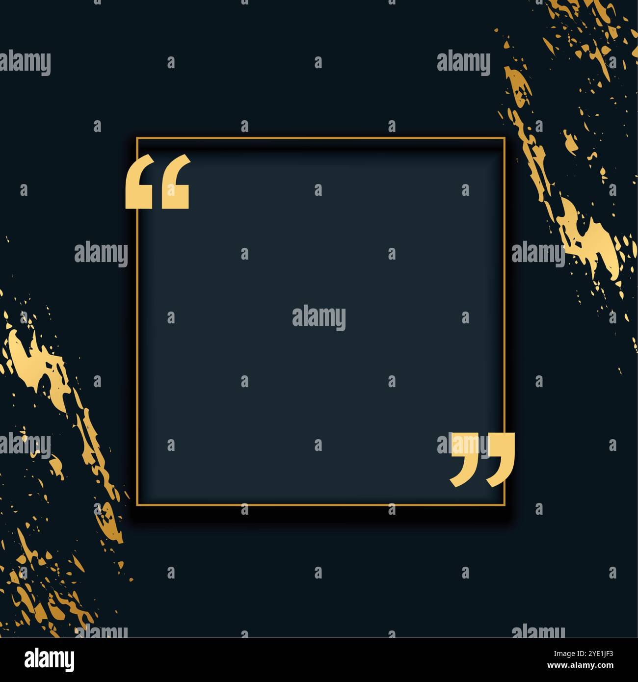 premium creative quote box template with text space vector Stock Vector ...