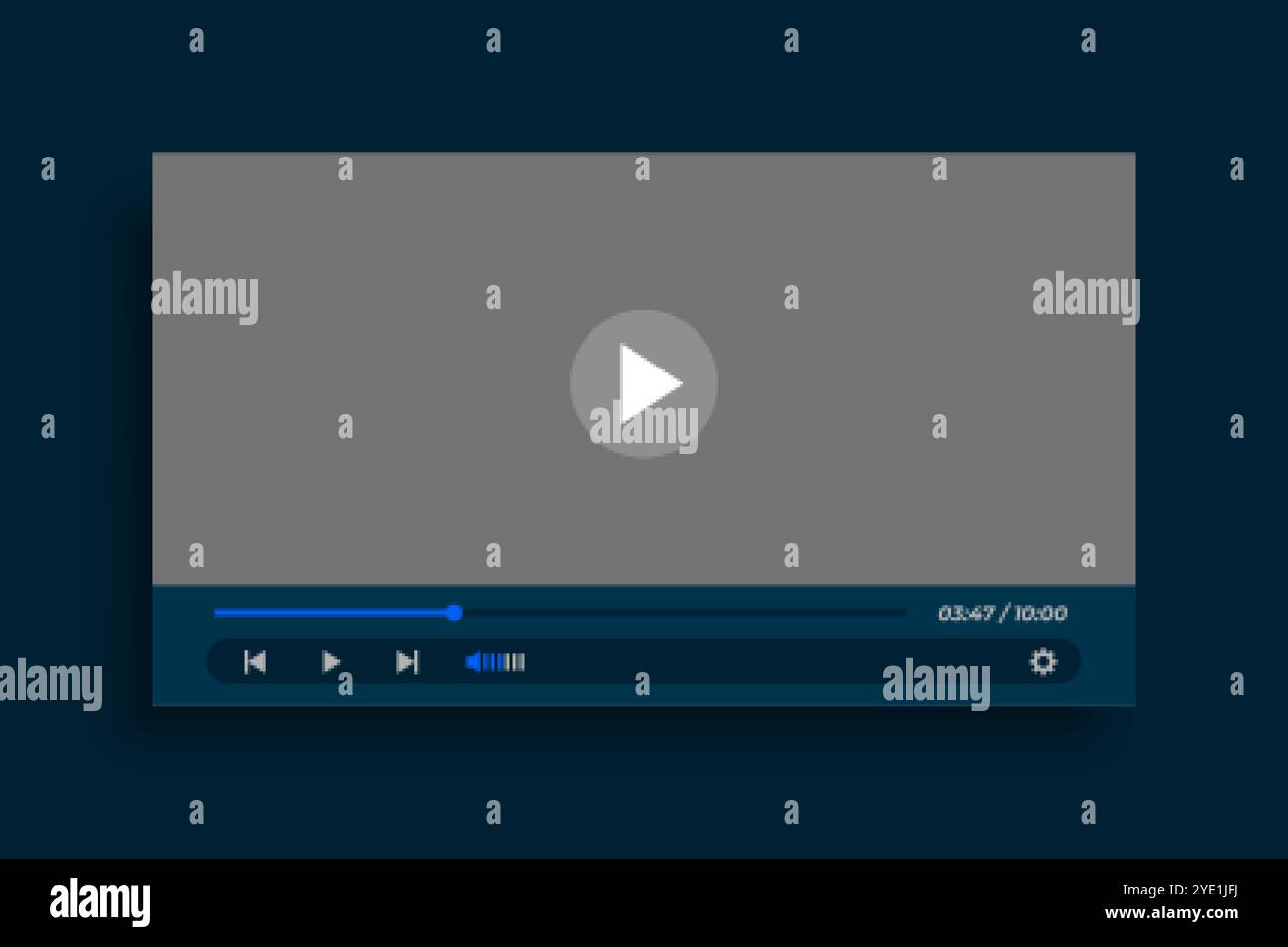 modern style video player template design Stock Vector Image & Art - Alamy