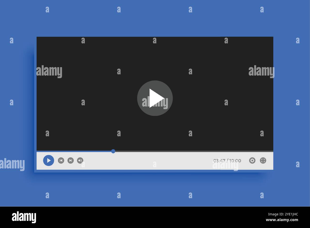 Online video player in Stock Vector Images - Alamy