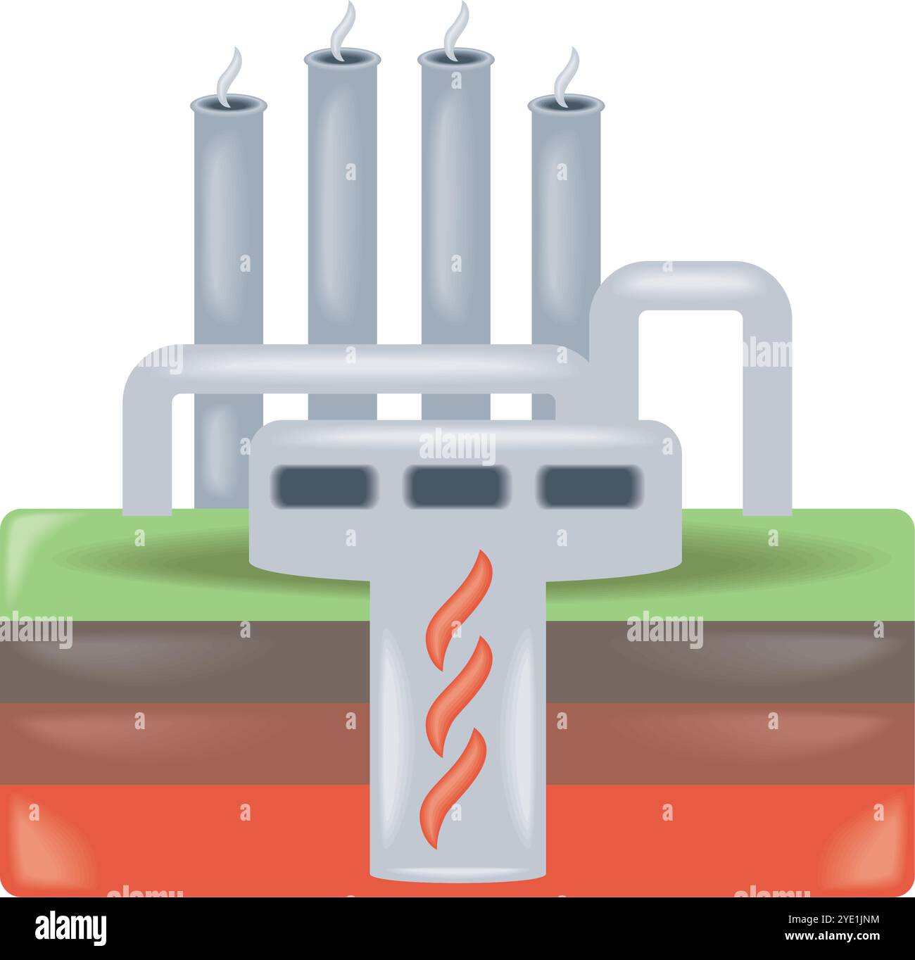 geothermal renewable energy ground sources Stock Vector Image & Art - Alamy