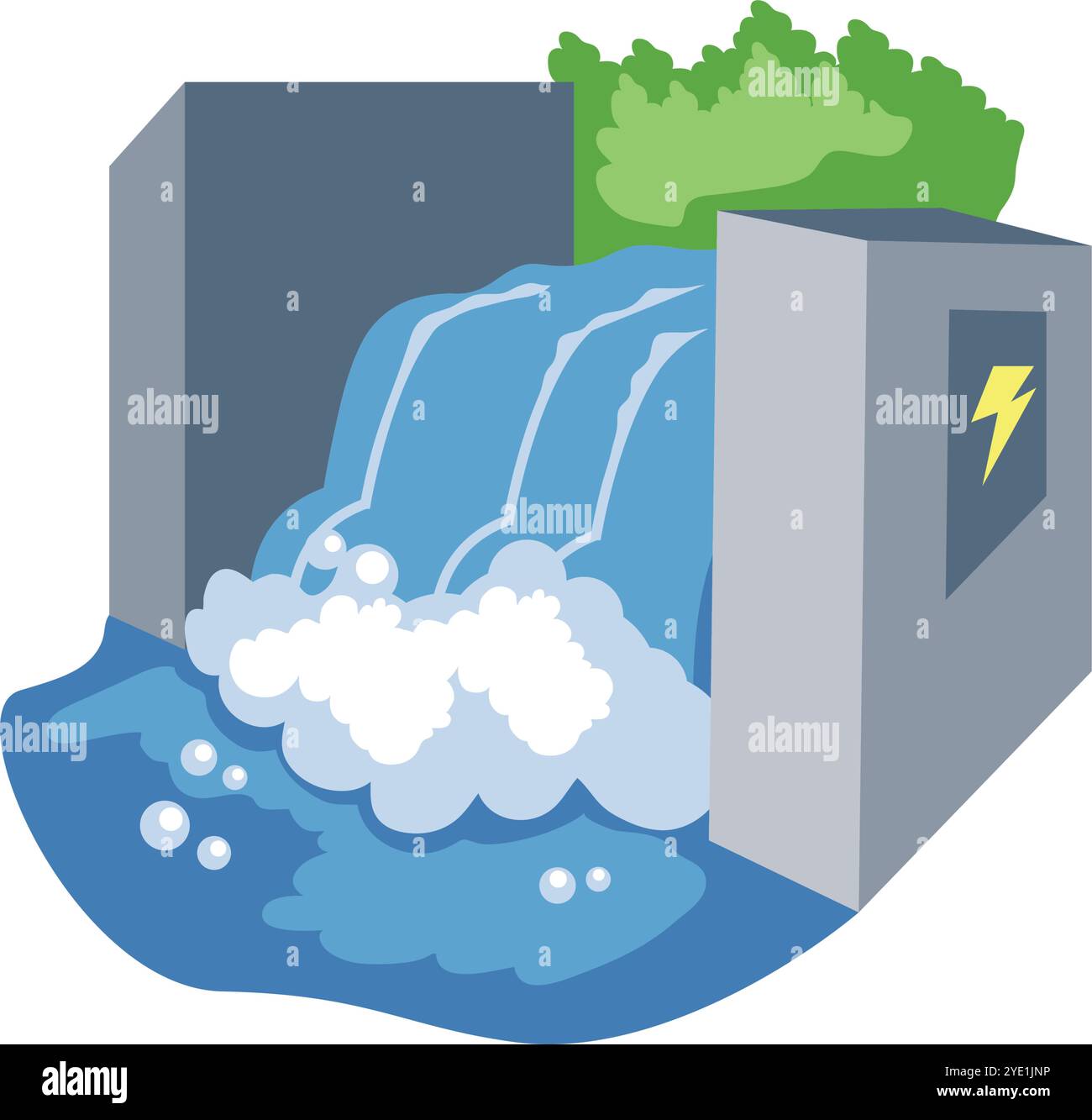 hydro renewable energy station Stock Vector Image & Art - Alamy