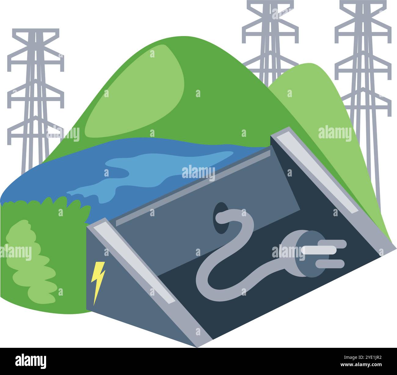 hydro renewable energy and sustainable Stock Vector Image & Art - Alamy