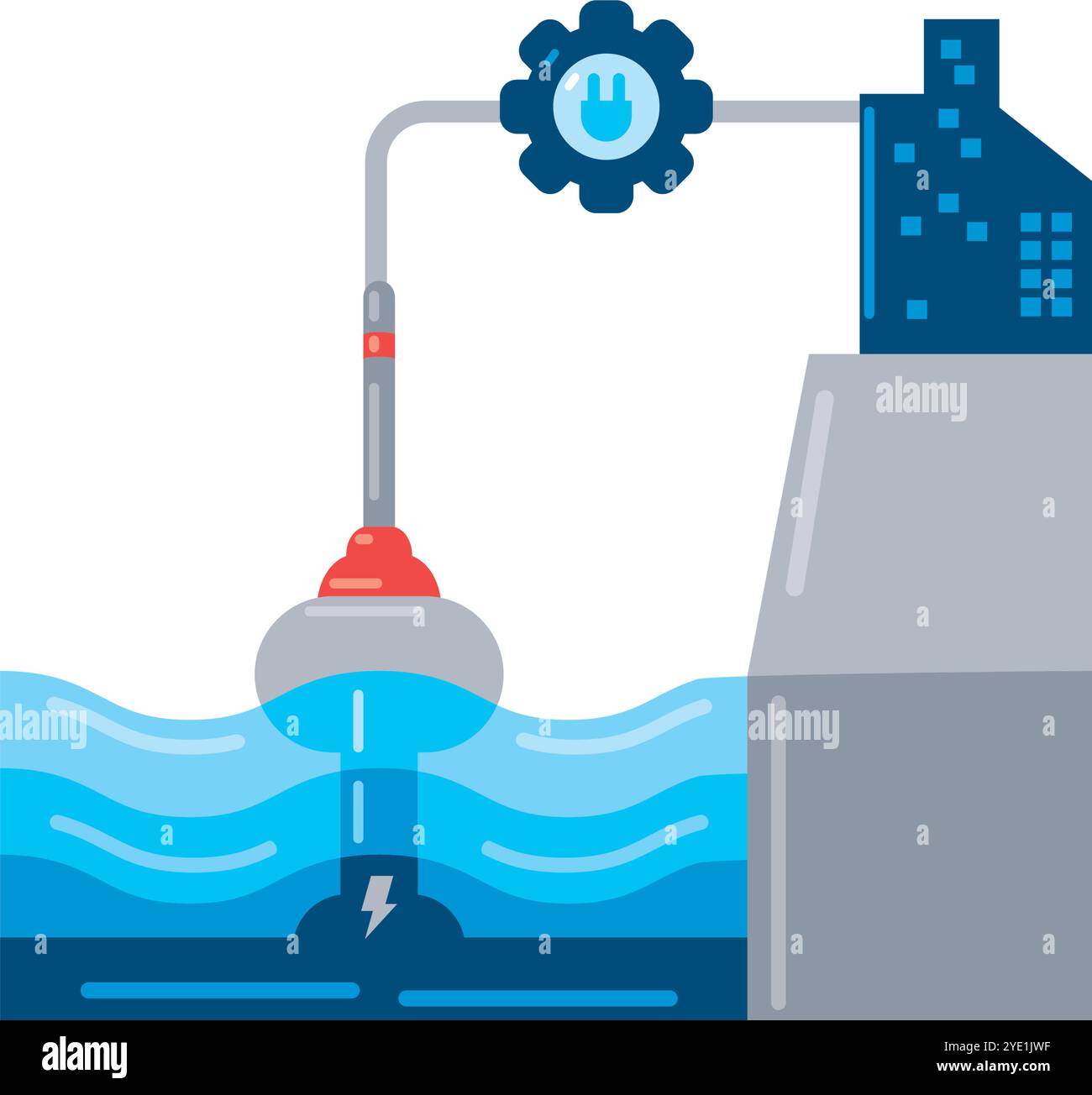 tidal power ocean renewable energy Stock Vector Image & Art - Alamy