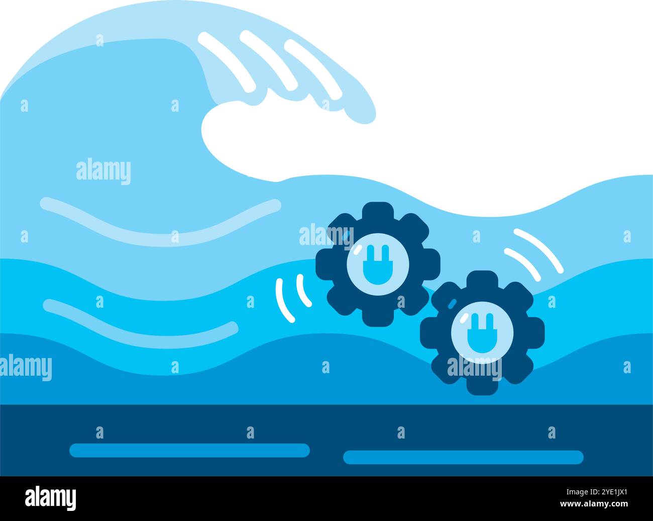 ocean wave renewable energy Stock Vector Image & Art - Alamy