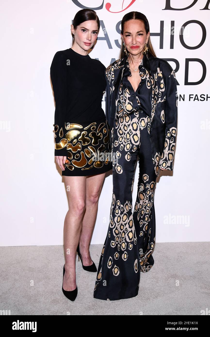 New York, USA. 28th Oct, 2024. Janet Montgomery and Cynthia Rowley ...