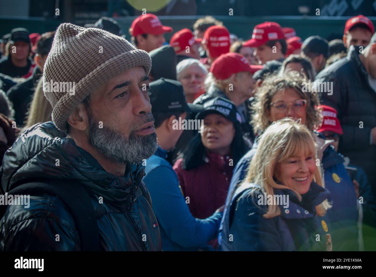 Oct 27 2024 Madison Square Garden Trump Rally, New York City Stock ...