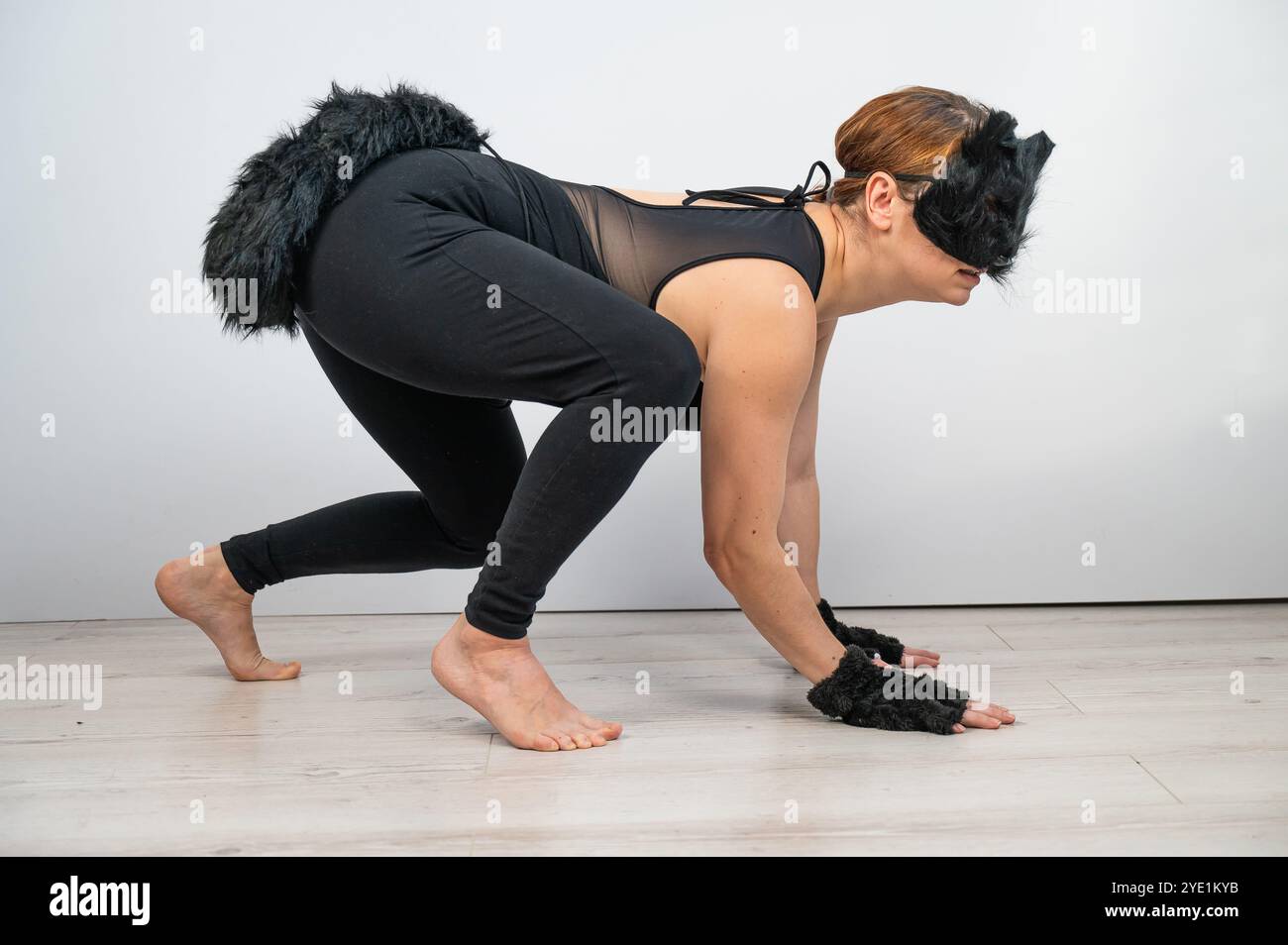 Quadrober girl in cat hi-res stock photography and images - Alamy