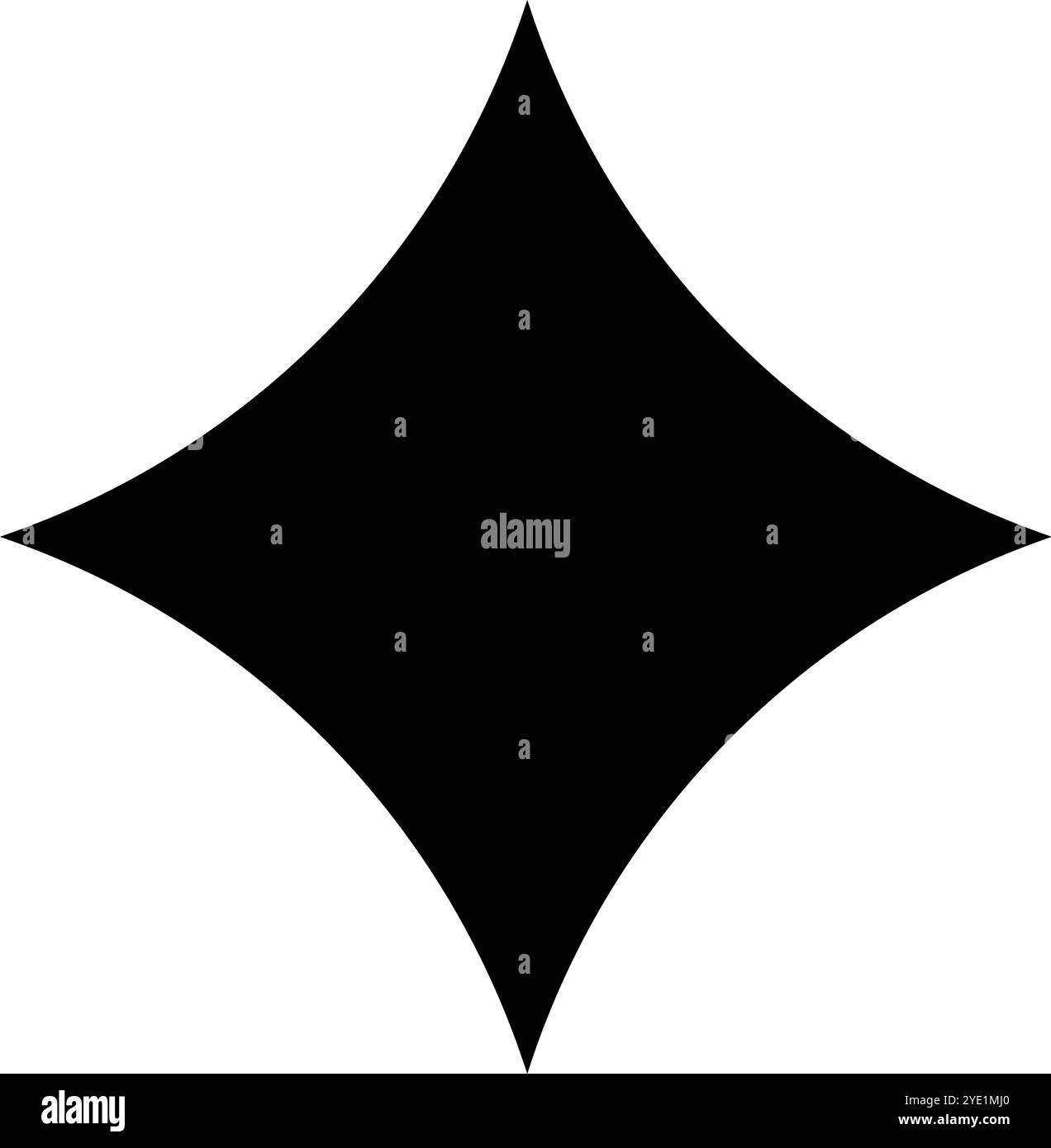 four pointed star silhouette Stock Vector Image & Art - Alamy