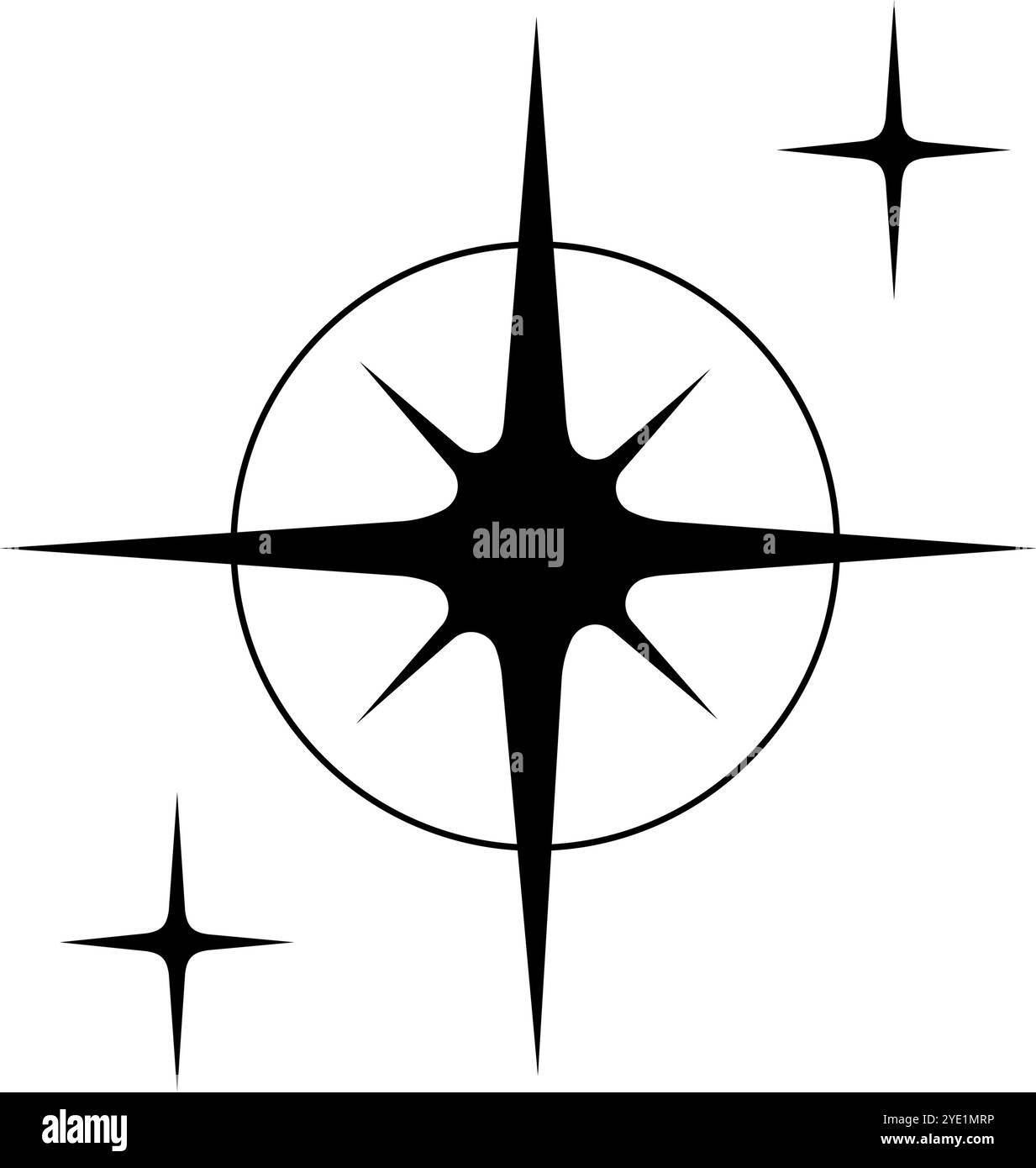 bright stars black template Stock Vector Image & Art - Alamy