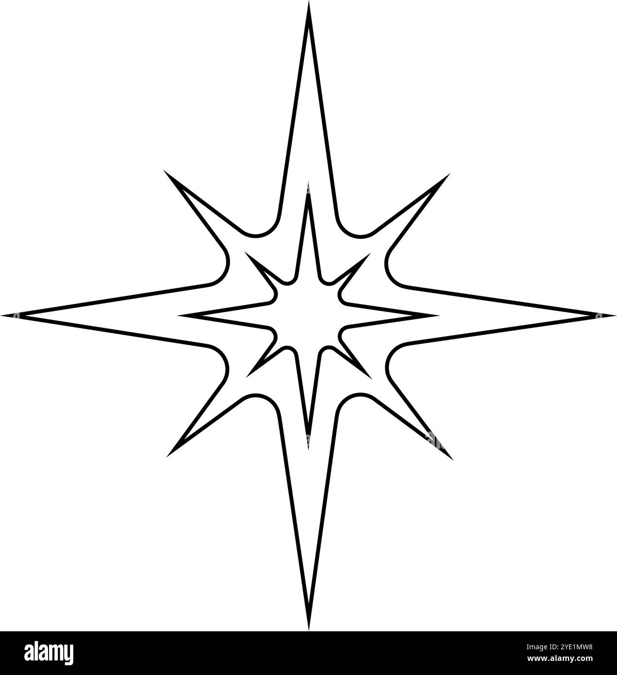 linear stars geometric shapes Stock Vector Image & Art - Alamy