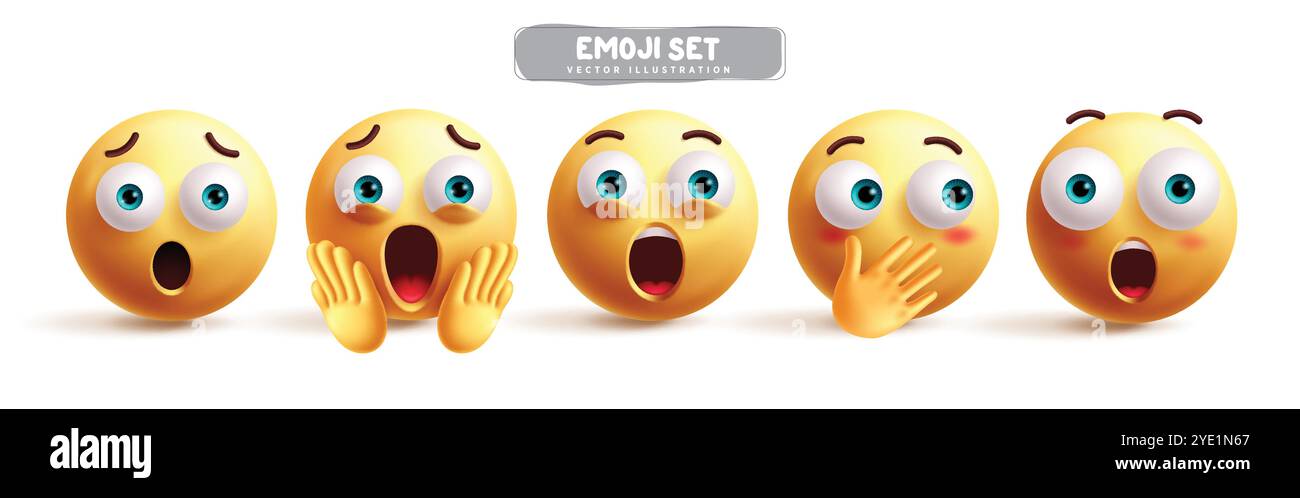 Emoji shock emoticon characters hi-res stock photography and images - Alamy