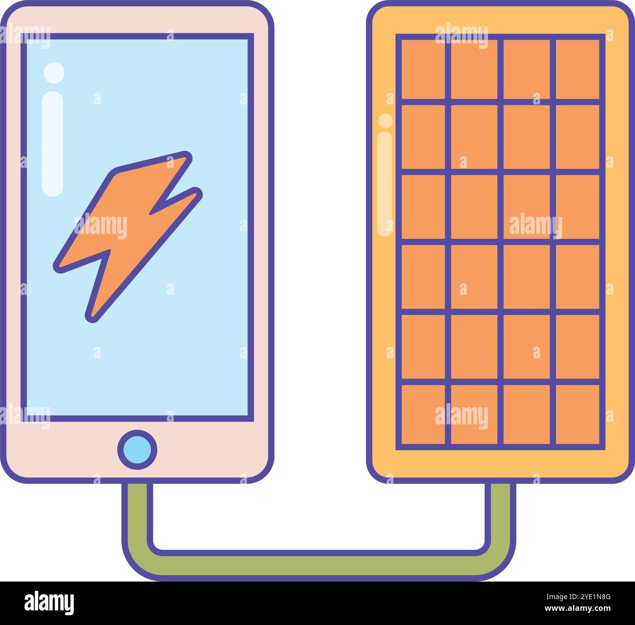 solar renewable energy mobile phone Stock Vector Image & Art - Alamy