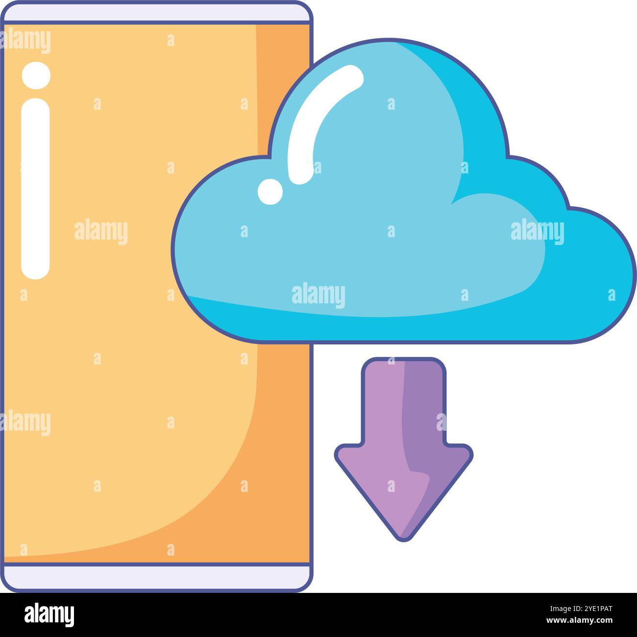 phone data download technology Stock Vector Image & Art - Alamy