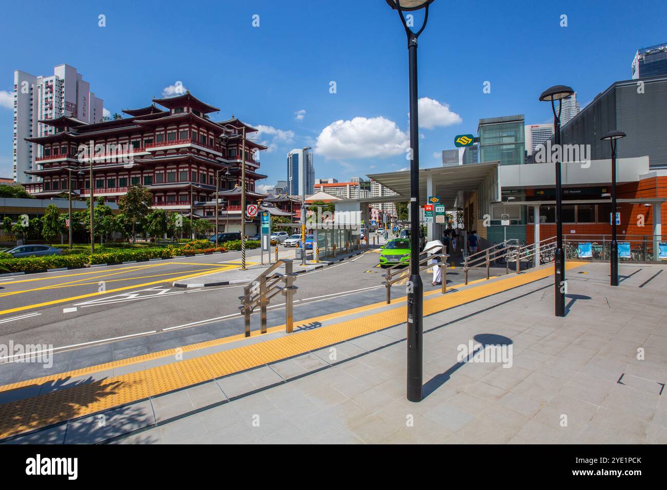 Buddha Tooth Relic Temple and Maxwell train station. Easy to visit via ...