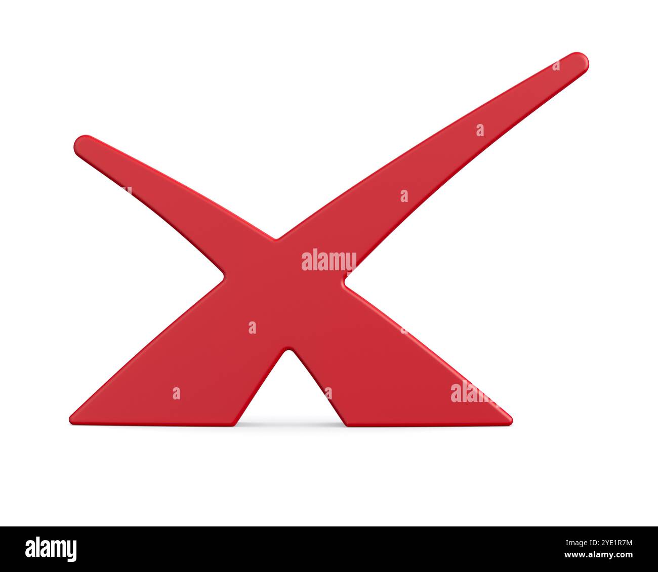 Rejection sign on white background. Isolated 3D illustration Stock ...