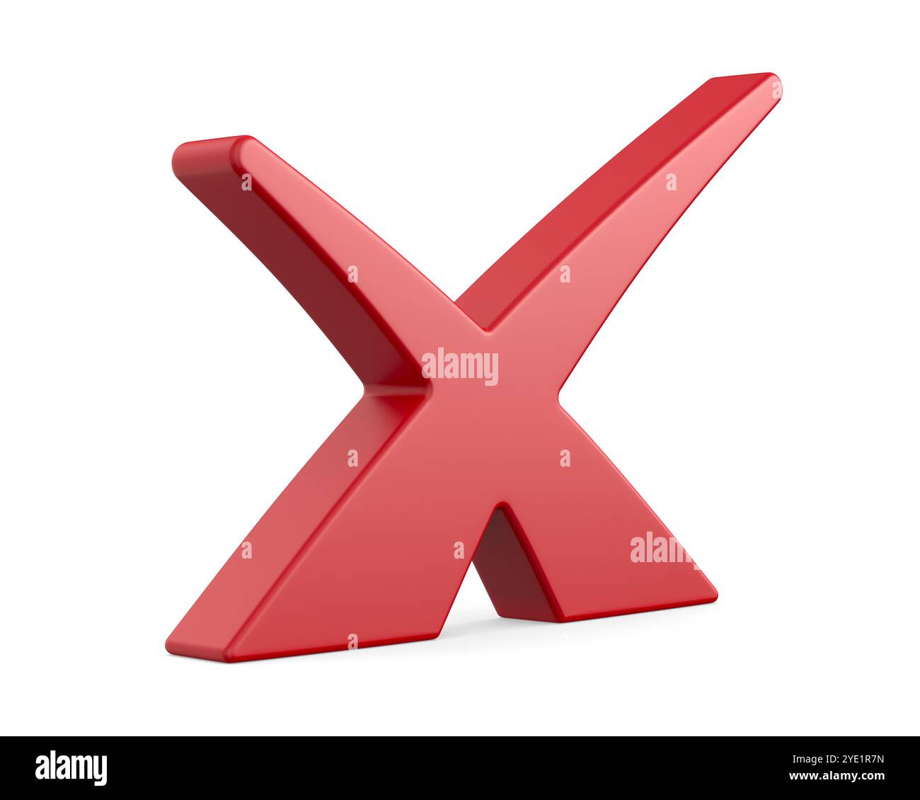 Rejection sign on white background. Isolated 3D illustration Stock ...