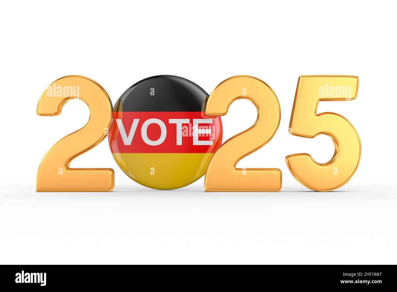 Vote on white background. Isolated 3D illustration Stock Photo - Alamy
