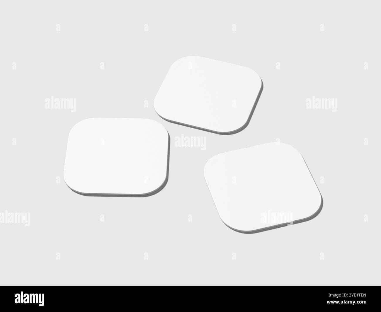 3d realistic white circle hi-res stock photography and images - Alamy