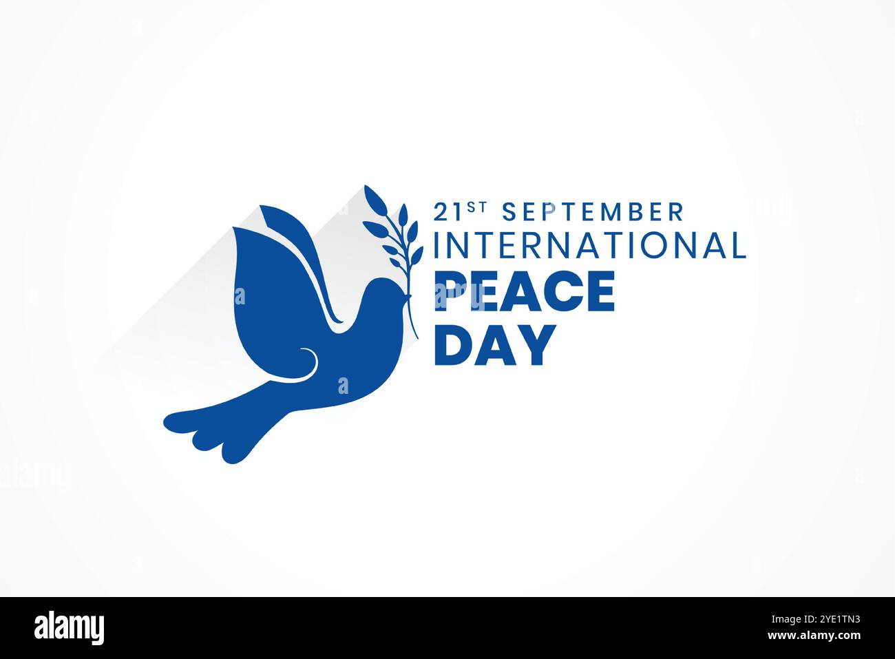 happy 21th september template with bird and leaf design Stock Vector ...