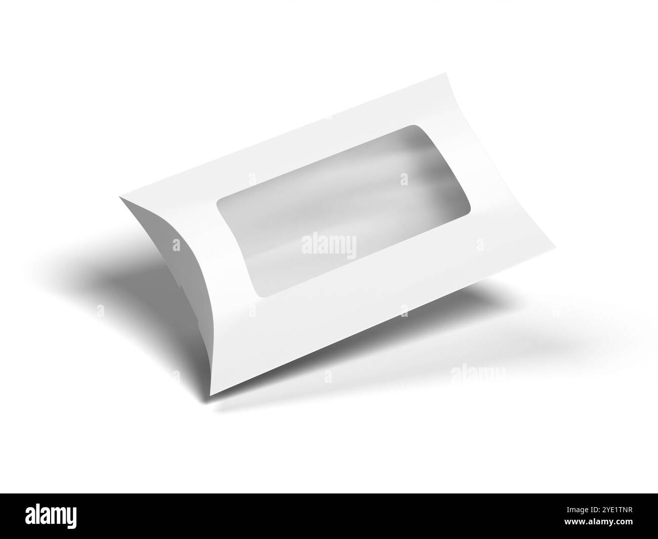 Pillow Box with Window Mockup Stock Photo - Alamy