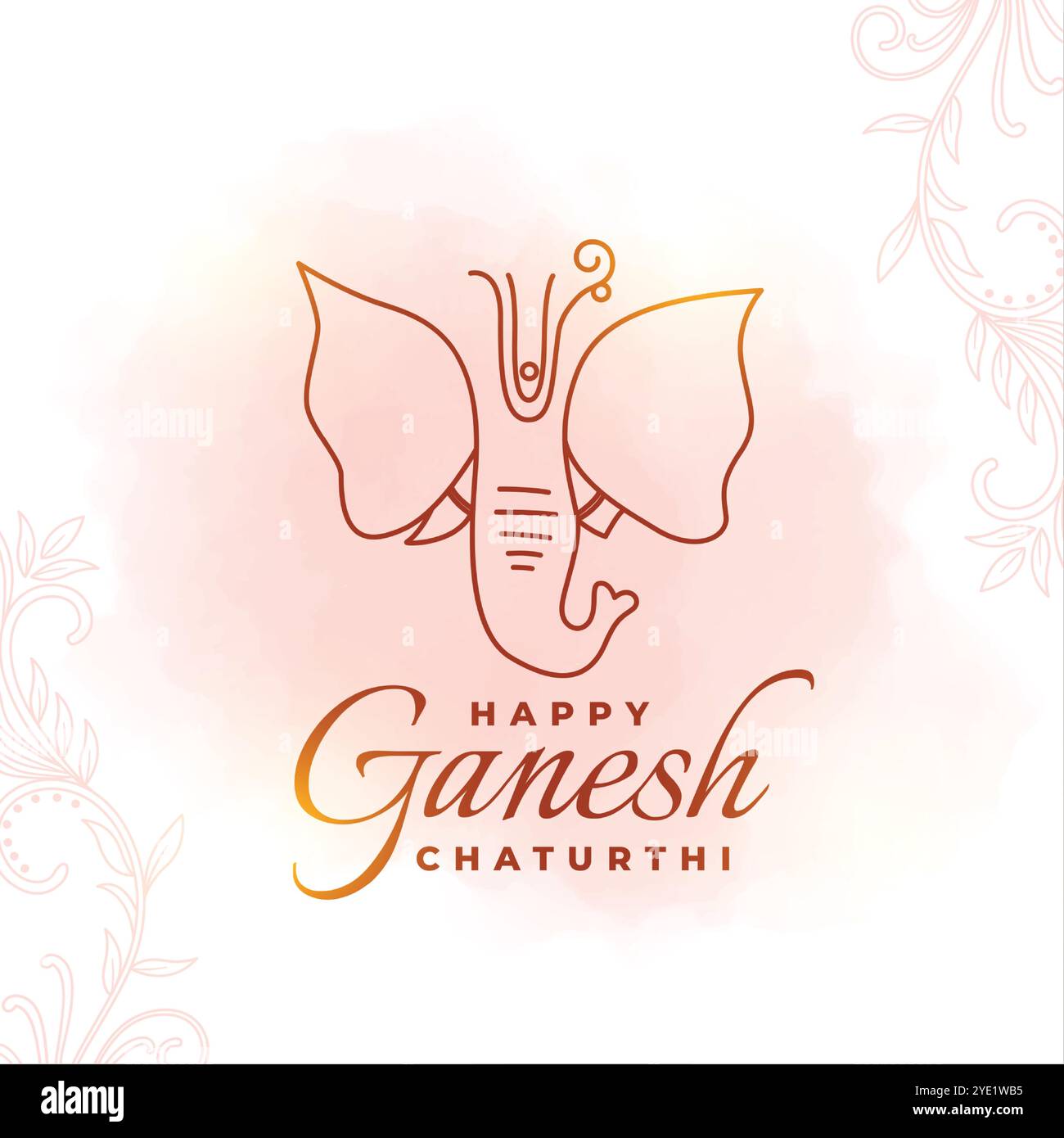 happy ganesh chaturthi holiday banner with ganesha design Stock Vector ...