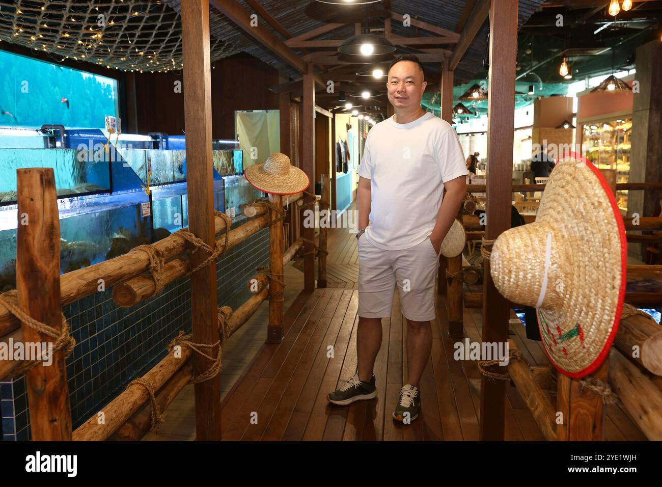 Keith Kang, founder of Yang Ming Seafood, at the outlet in VivoCity, 12 ...