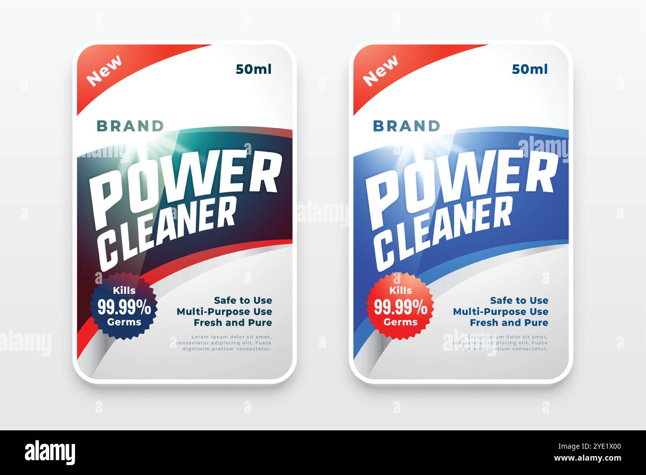 power cleaner laundry detergent labels stickers design for your product ...