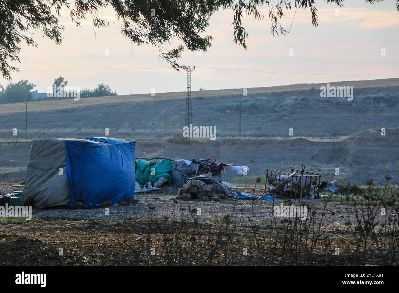 A 97 years old Syrian woman lives in a refugee camp in Turkey at the ...