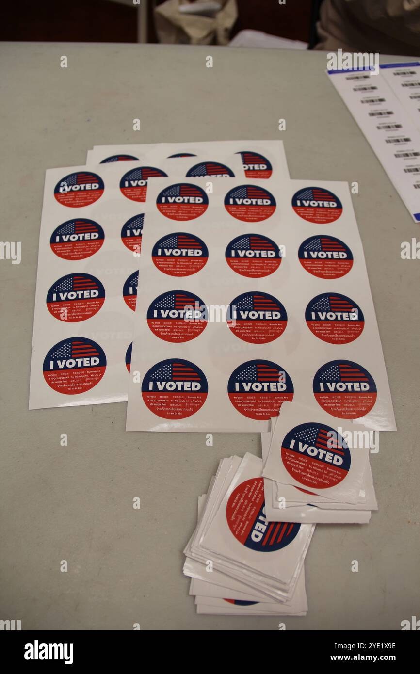I Voted Sticker U.S. Elections 2024 Stock Photo - Alamy