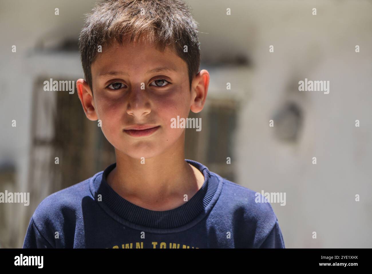 Syrian children living in a refugee camp in Turkey, near the city of ...