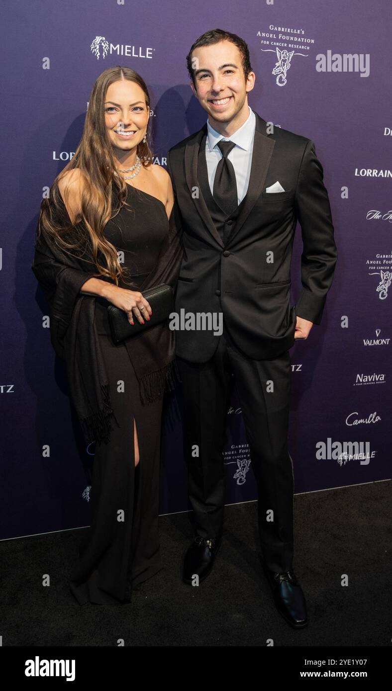 New York, NY, USA, 28 October, 2024: Jace Yawnick (R) attends Gabrielle ...