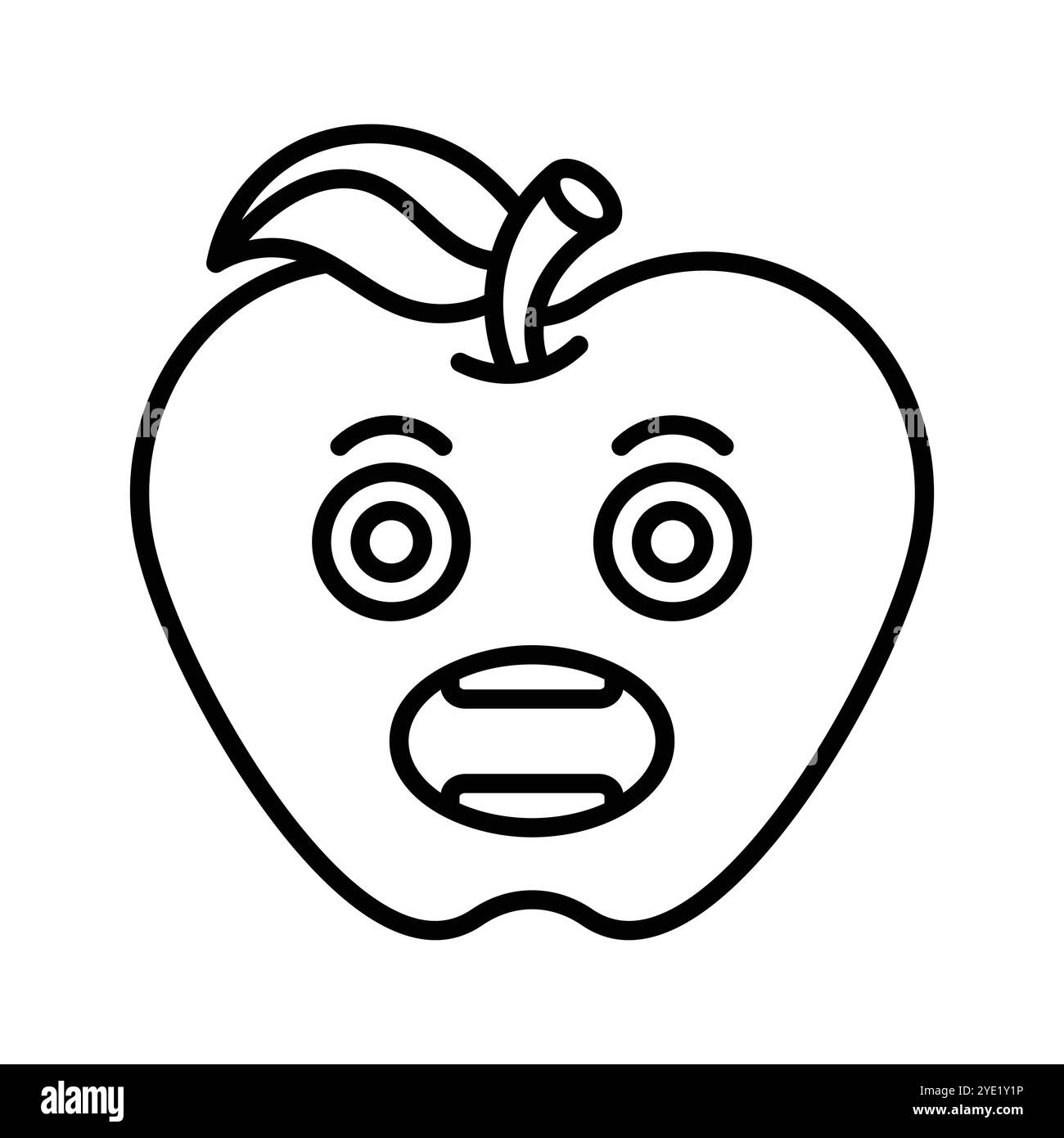 Oh My God expression emoji vector design, editable vector Stock Vector ...