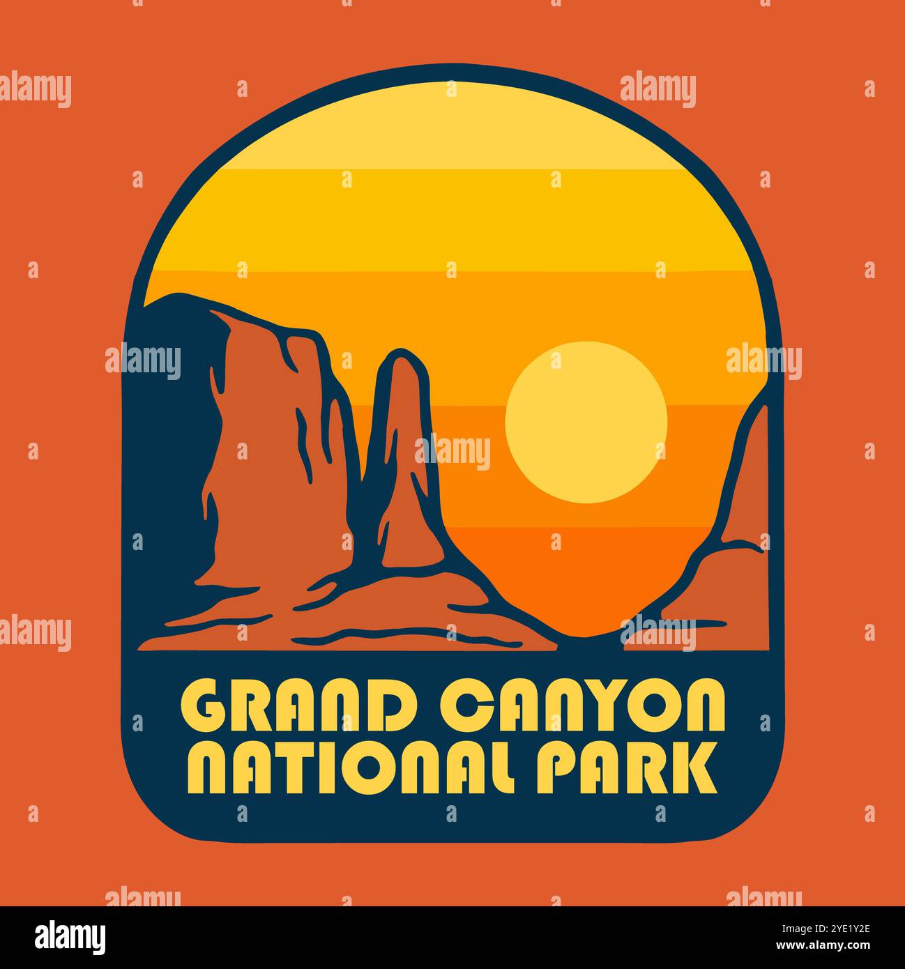 Grand canyon logo hi-res stock photography and images - Alamy