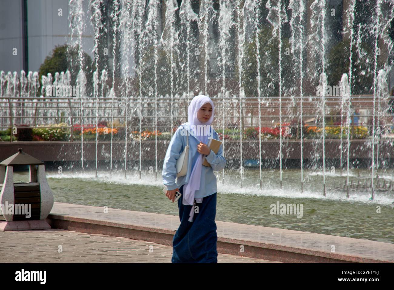 Tashkent,Uzbekistan;September,16,2024:A beautiful Muslim woman is seen ...