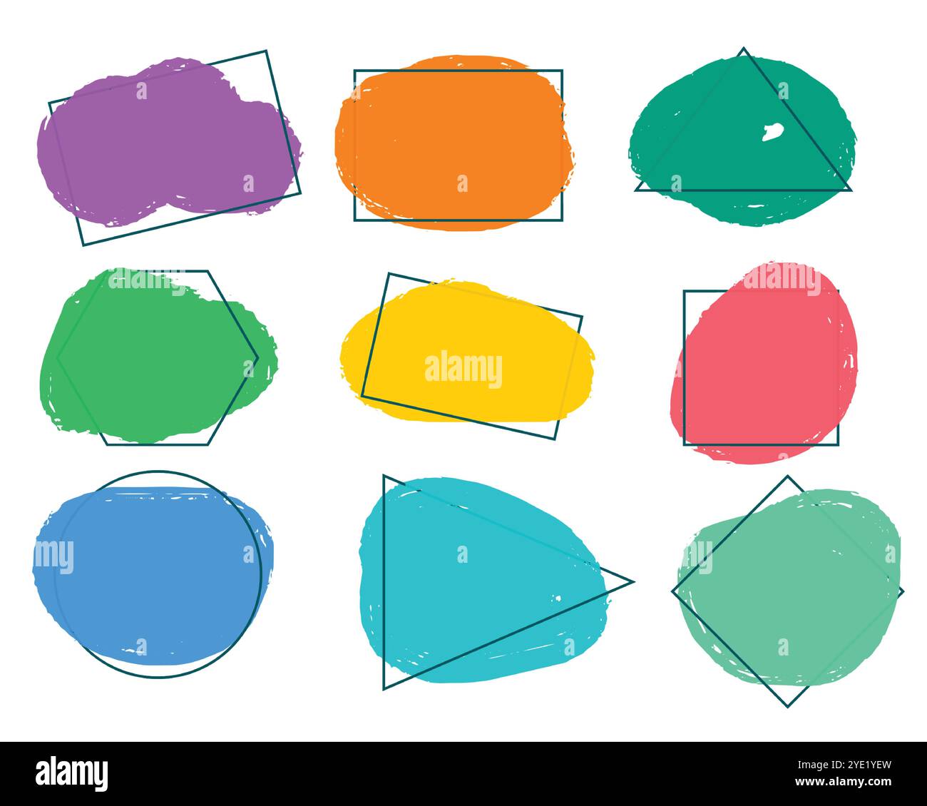 Frames for text Stock Vector Images - Alamy