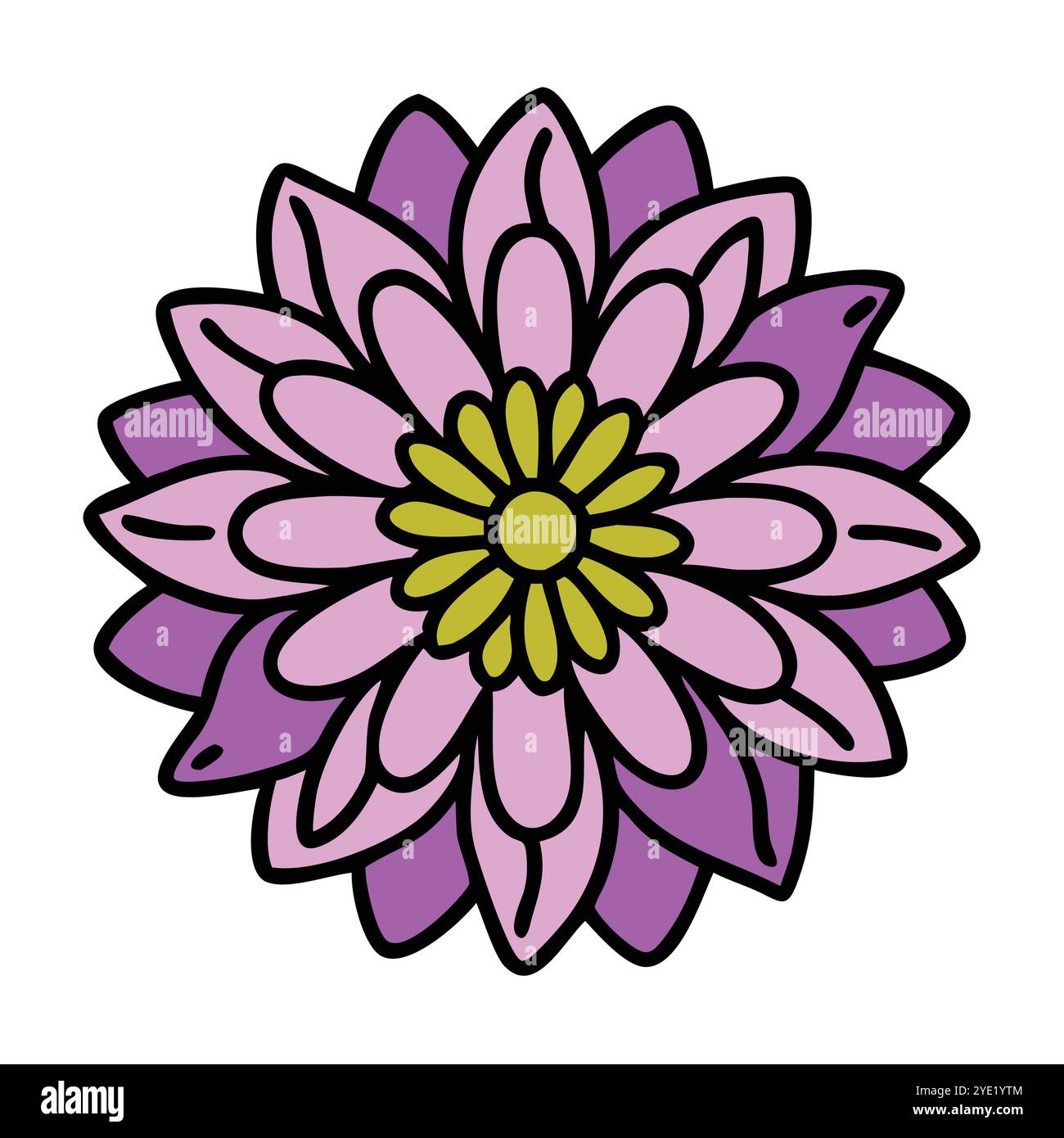 Mandala flower vector Stock Vector Images - Alamy