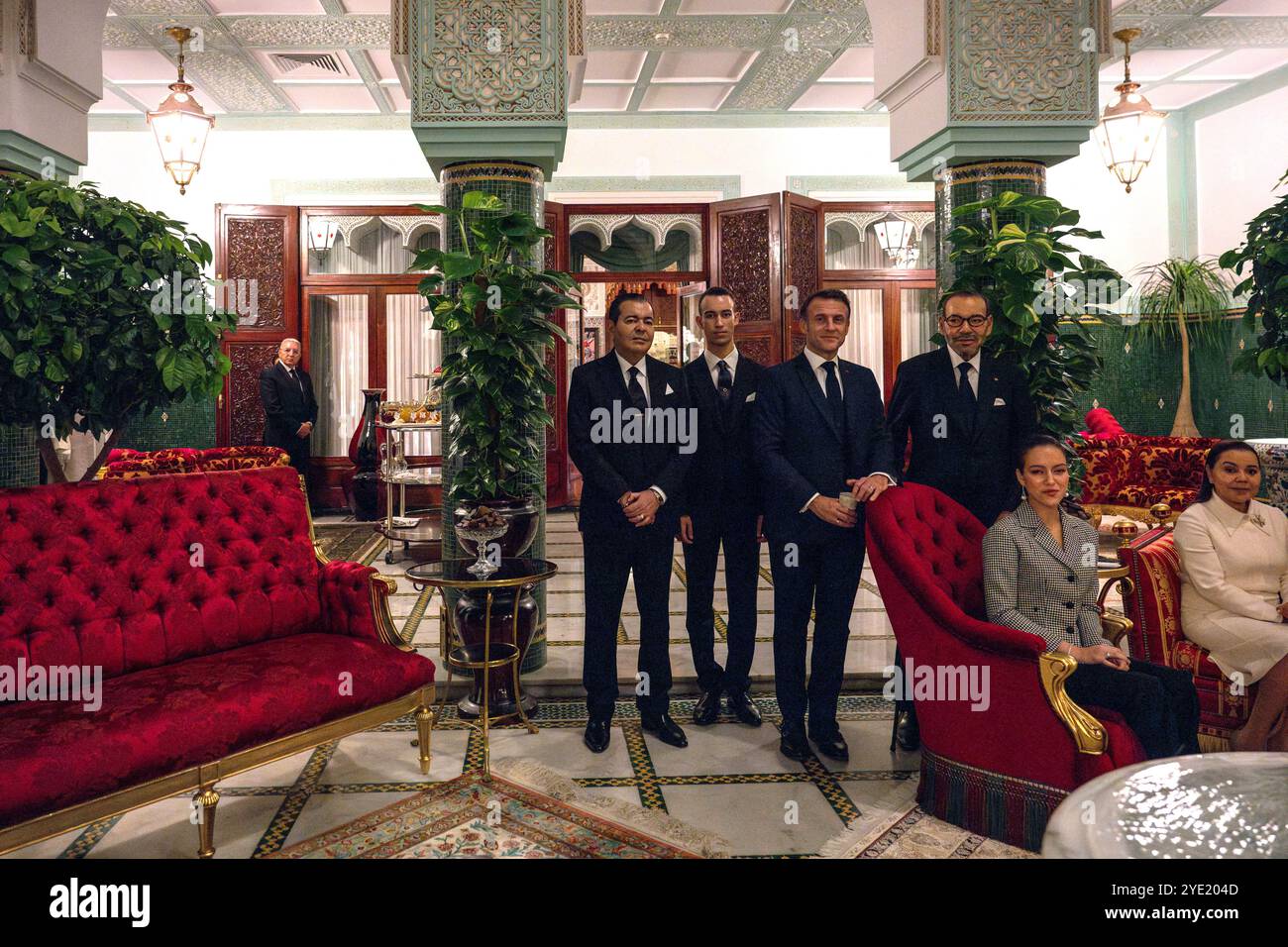 Rabat, Morocco. 28th Oct, 2024. L-R : Moulay Rachid, Moulay Hassan or ...
