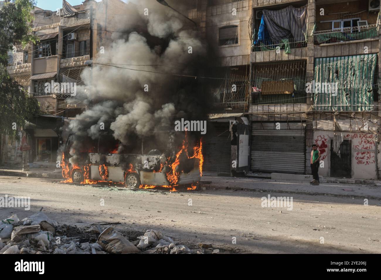 Syrian jets have attacked the besieged town of Aleppo with cluster ...