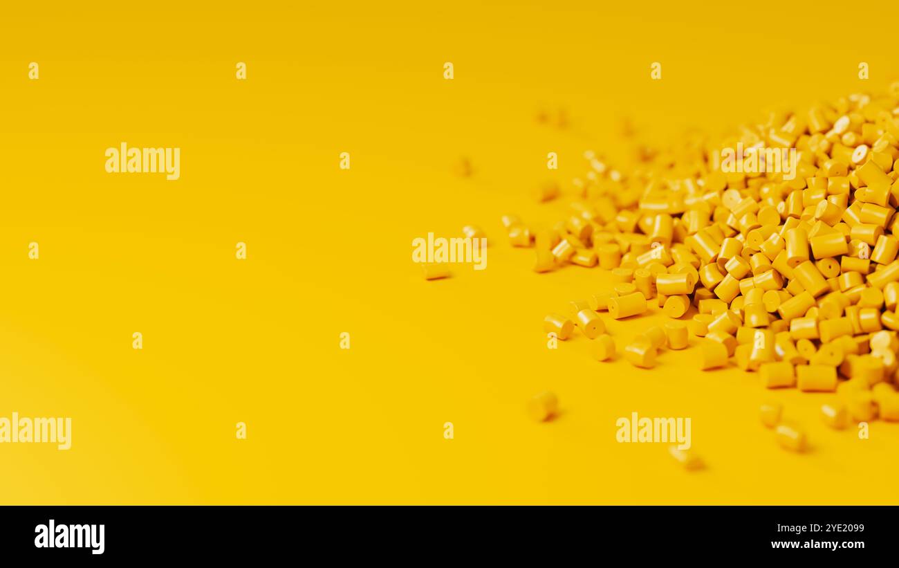 White plastic grain, plastic polymer granules,hand hold Polymer pellets ...