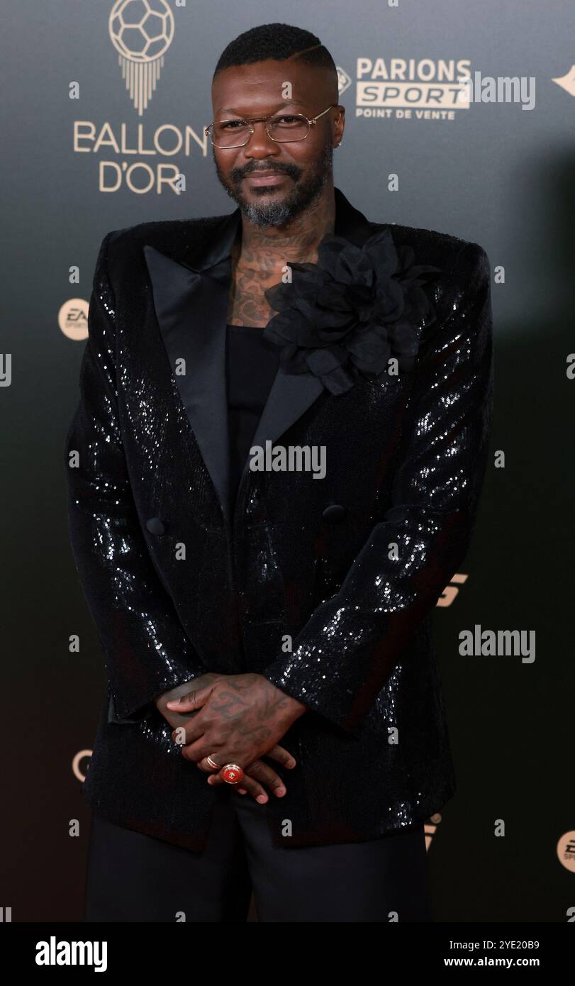 Paris, France. 28th Oct, 2024. Djibril Cisse attends the 68th Ballon D'Or France Football 2024 ...
