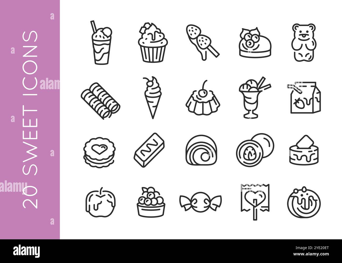 Bite muffin Stock Vector Images - Alamy