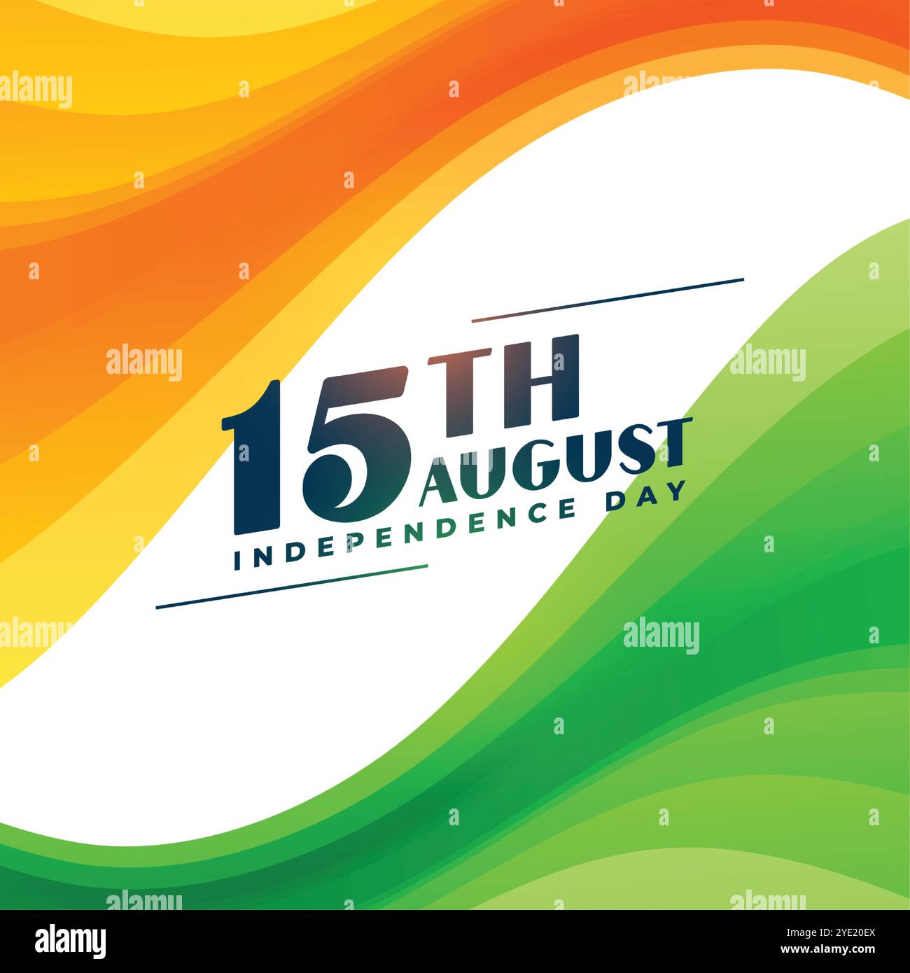 nice 15th august independence day tricolor background Stock Vector ...