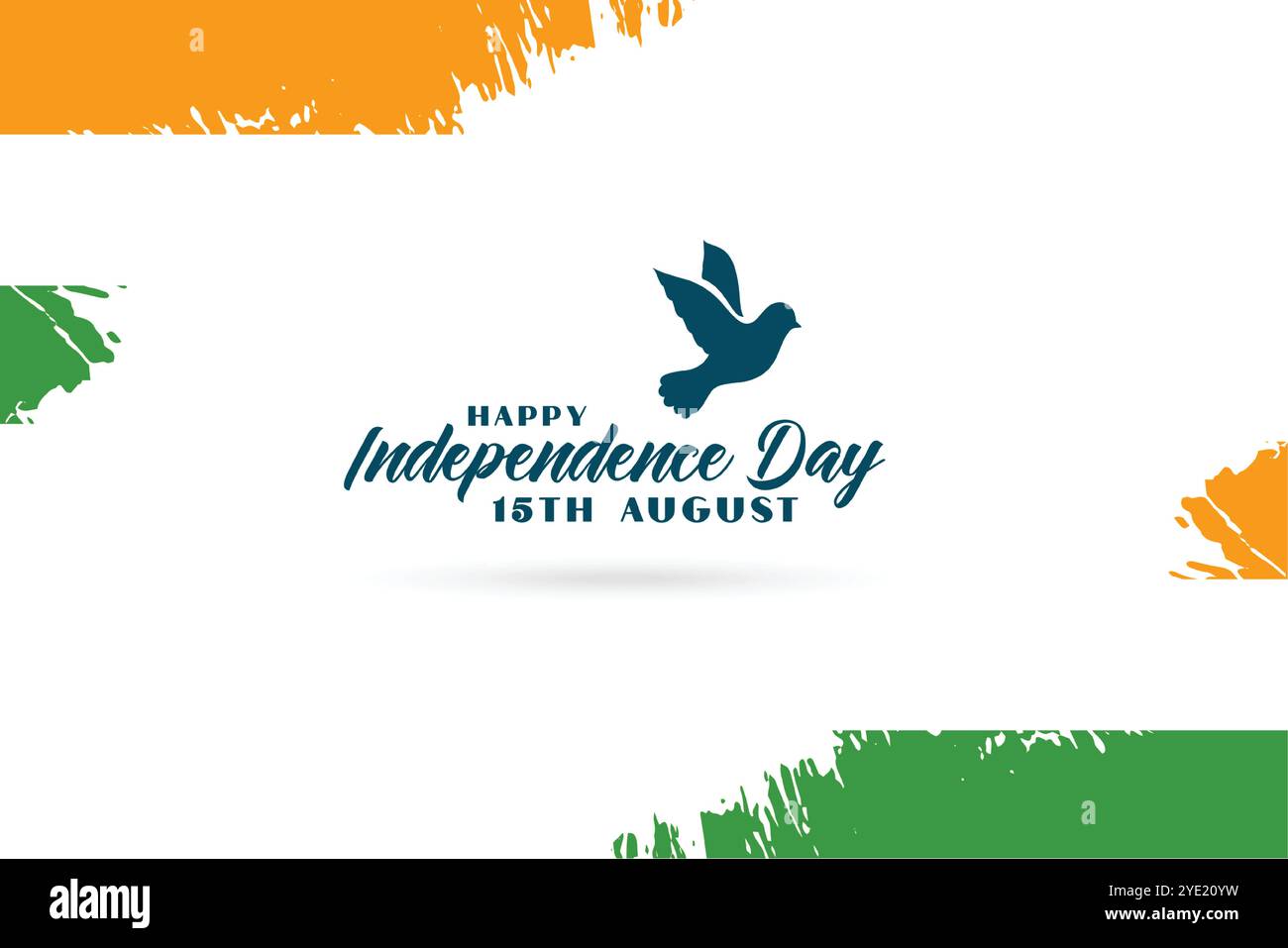 15 august independence day background with peace bird Stock Vector ...