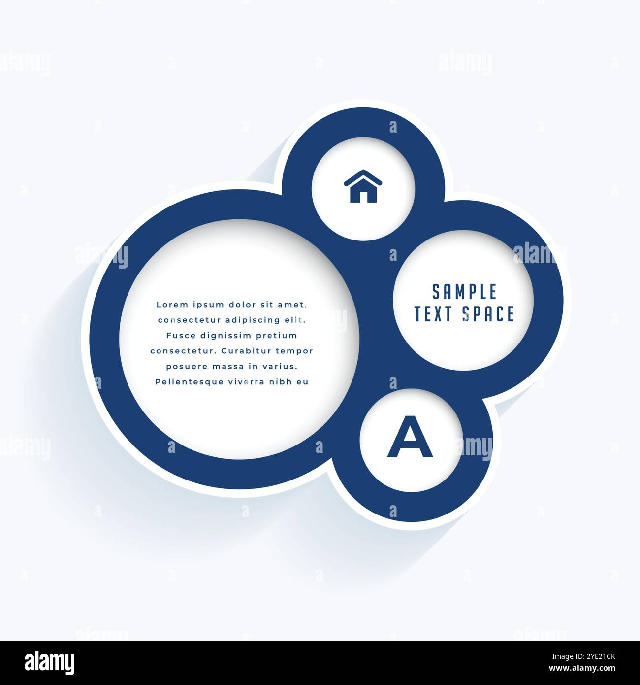web infographic banner with circular layout and text message Stock Vector Image & Art - Alamy