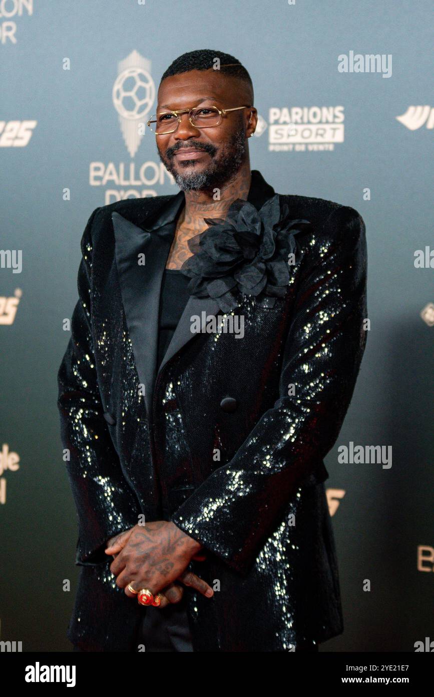 Djibril Cisse during the red carpet ceremony of the Ballon d'Or (Golden ...